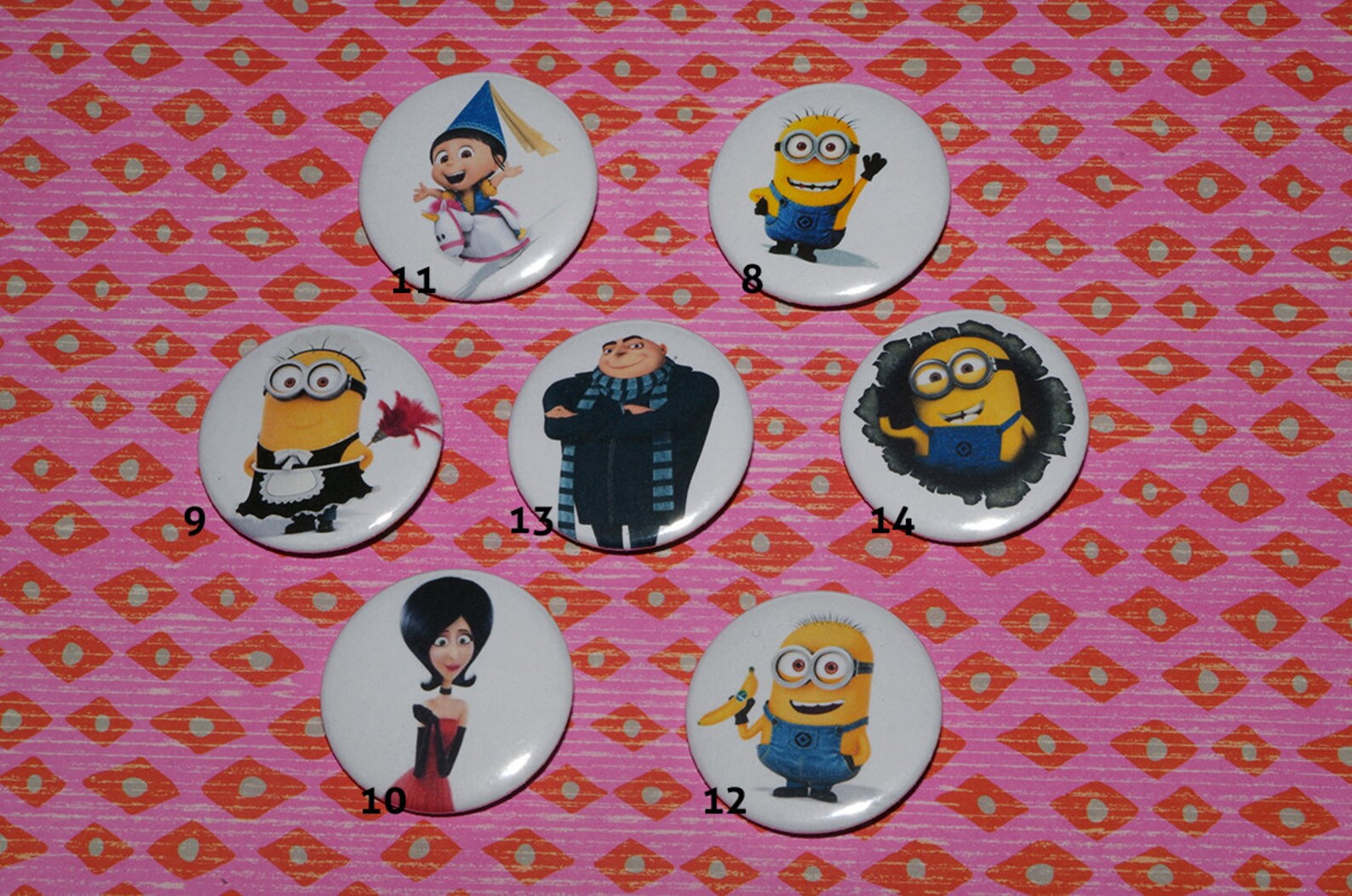 Minions Pin Buttons 37 Mm/1,46 - Etsy