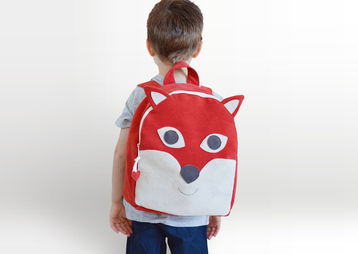 Fox Backpack, Personalised Toddler Backpack, Preschool Bag, Kids ...