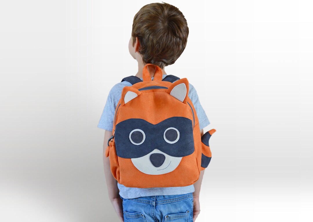 Racoon Backpack, Personalised Toddler Backpack, Kids Backpack, Handmade ...