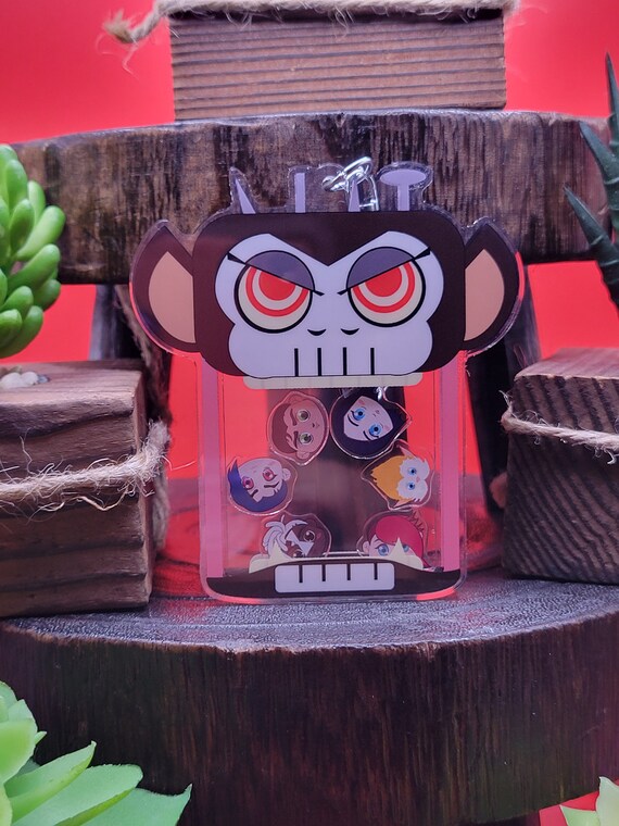 Crazy Monkey Shaker Keychain Inspired Arcane / Jinx / Vi / - Etsy
