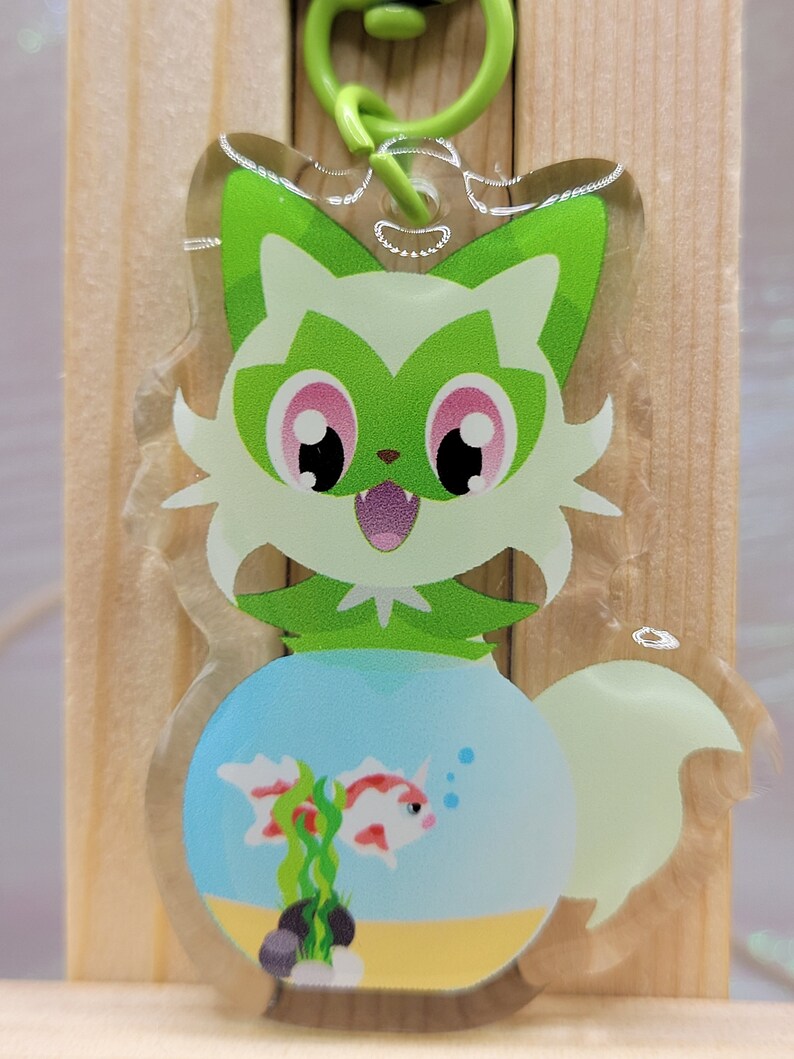 Sprigatito Keychain / Pokemon Charmander Balbausaur and - Etsy