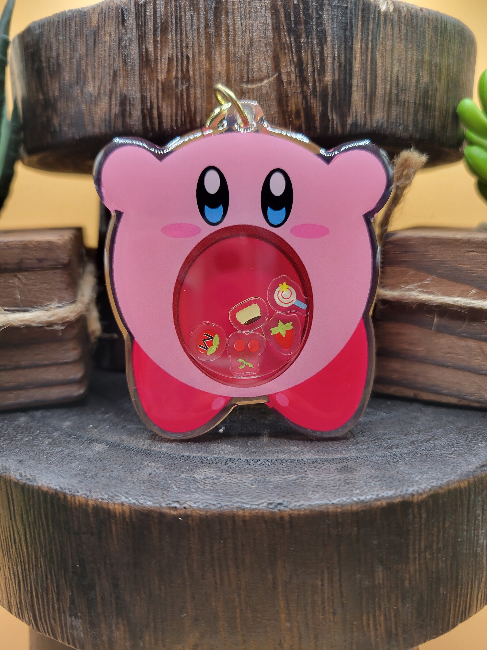 Kirby Keychain / Kirby Knife Keychain / Kirby Charm / - Etsy
