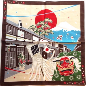 Furoshiki, Mt.fuji Fabric, Wrapping Cloth, Japanese Fabric, Tapestry ...