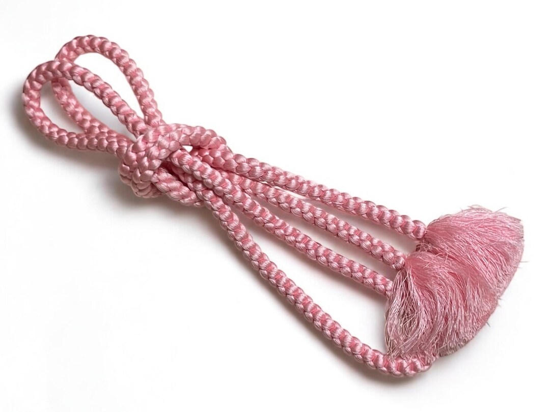 Vintage Pink Silk Obijime, Japanese Kimono Cord, Braided Tie Belt - Etsy