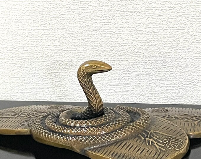 Vintage Japanese Copper Snake Figurine, Takaoka Copper, the Snake That ...
