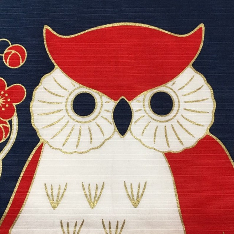 Owl Furoshiki Good Luck Fabric Wrapping Cloth Japanese | Etsy