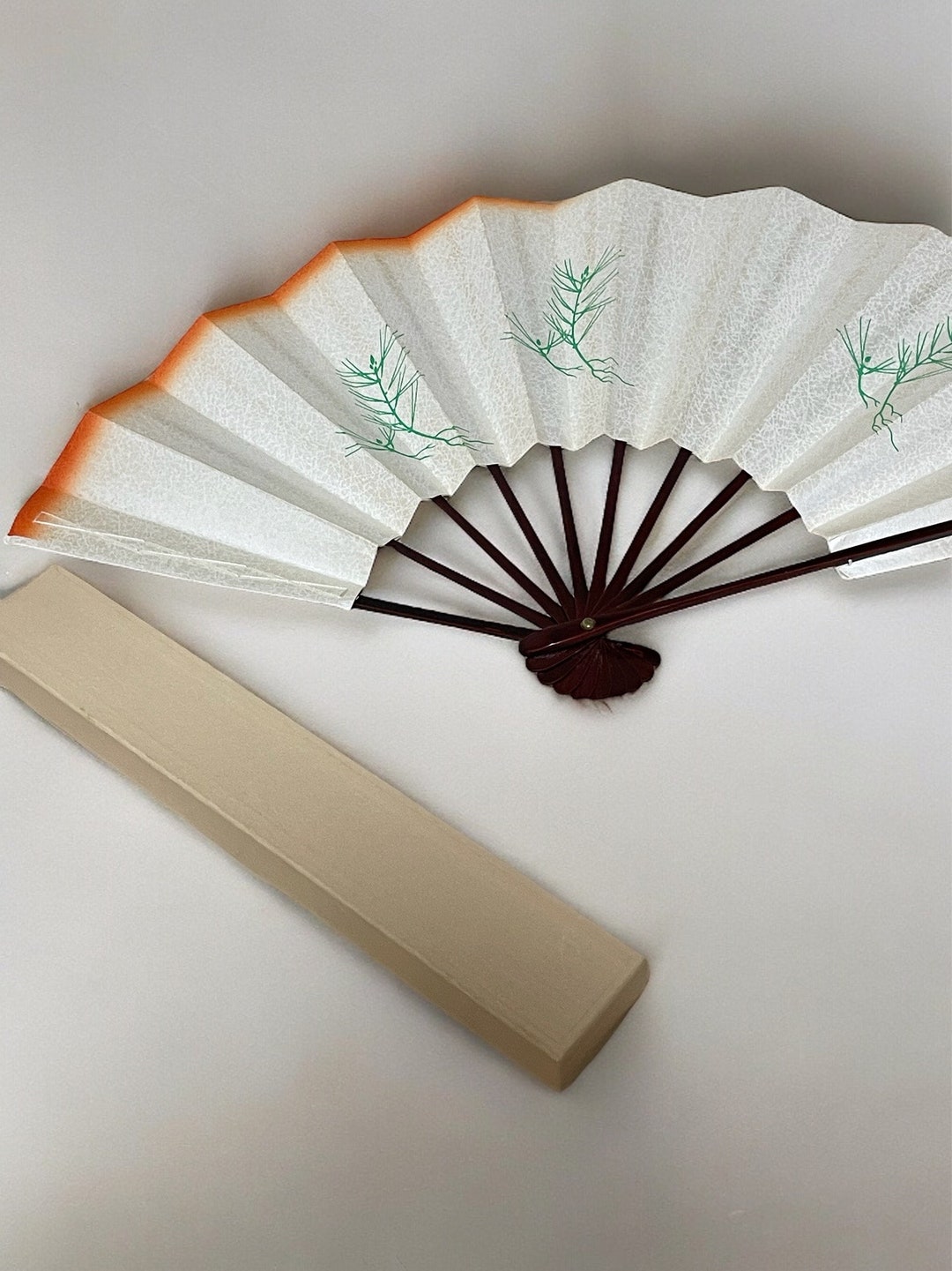 Vintage Folding Hand Fan, Sensu, Japanese Folding Hand Fan, Hand Fan ...