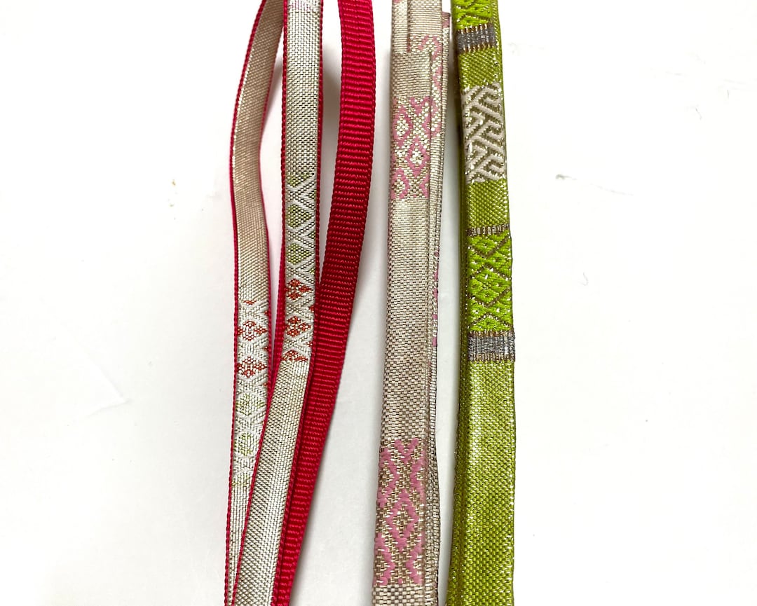 Set of 3 Vintage Obijime Silk Japanese Cord Kumihimo Green - Etsy