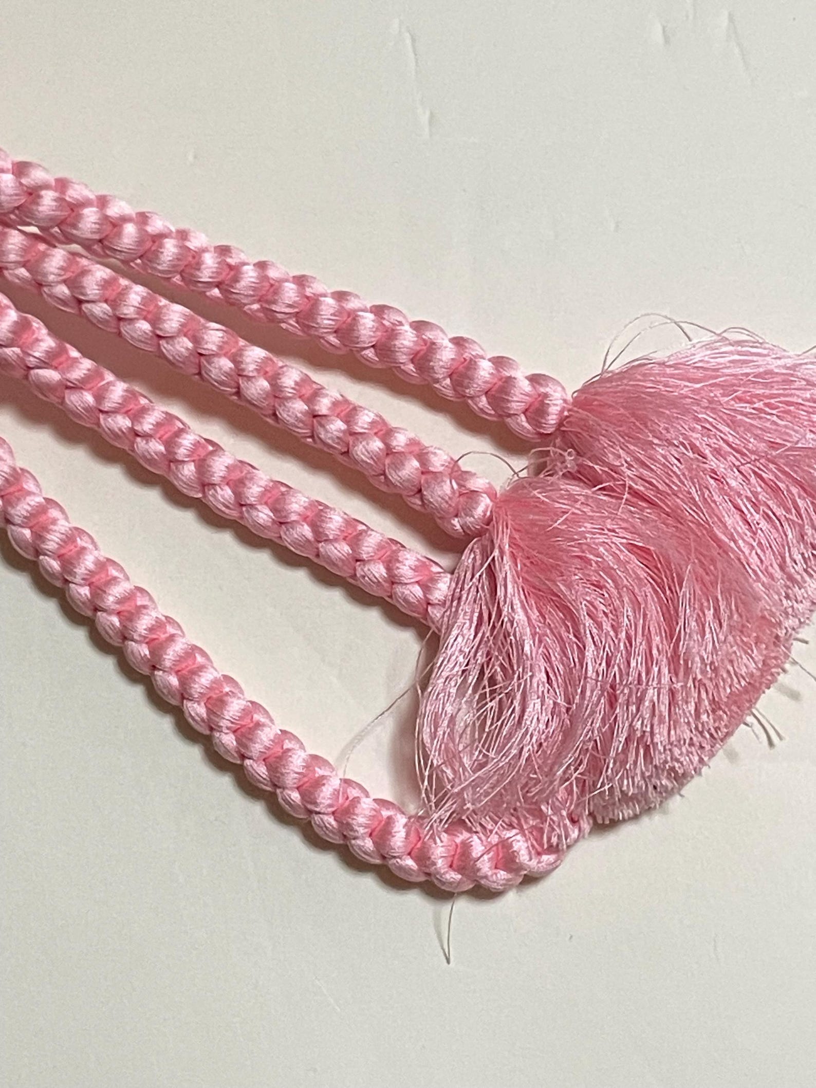 Vintage Pink Silk Obijime, Japanese Kimono Cord, Braided Tie Belt - Etsy