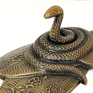 Vintage Japanese Copper Snake Figurine, Takaoka Copper - Etsy