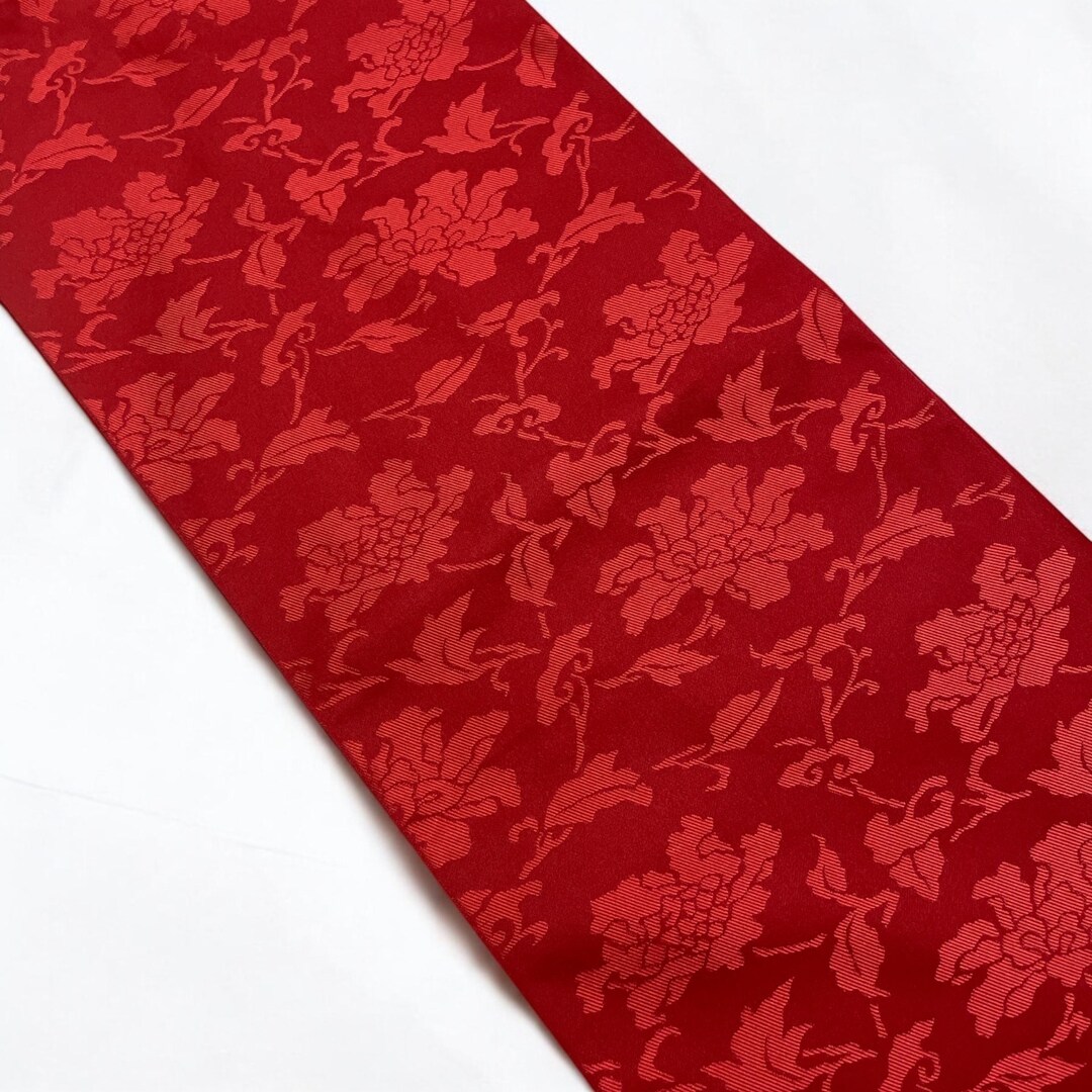 Vintage Obi, Red Obi, Authentic Kimono Obi, Vintage Obi, Japanese ...