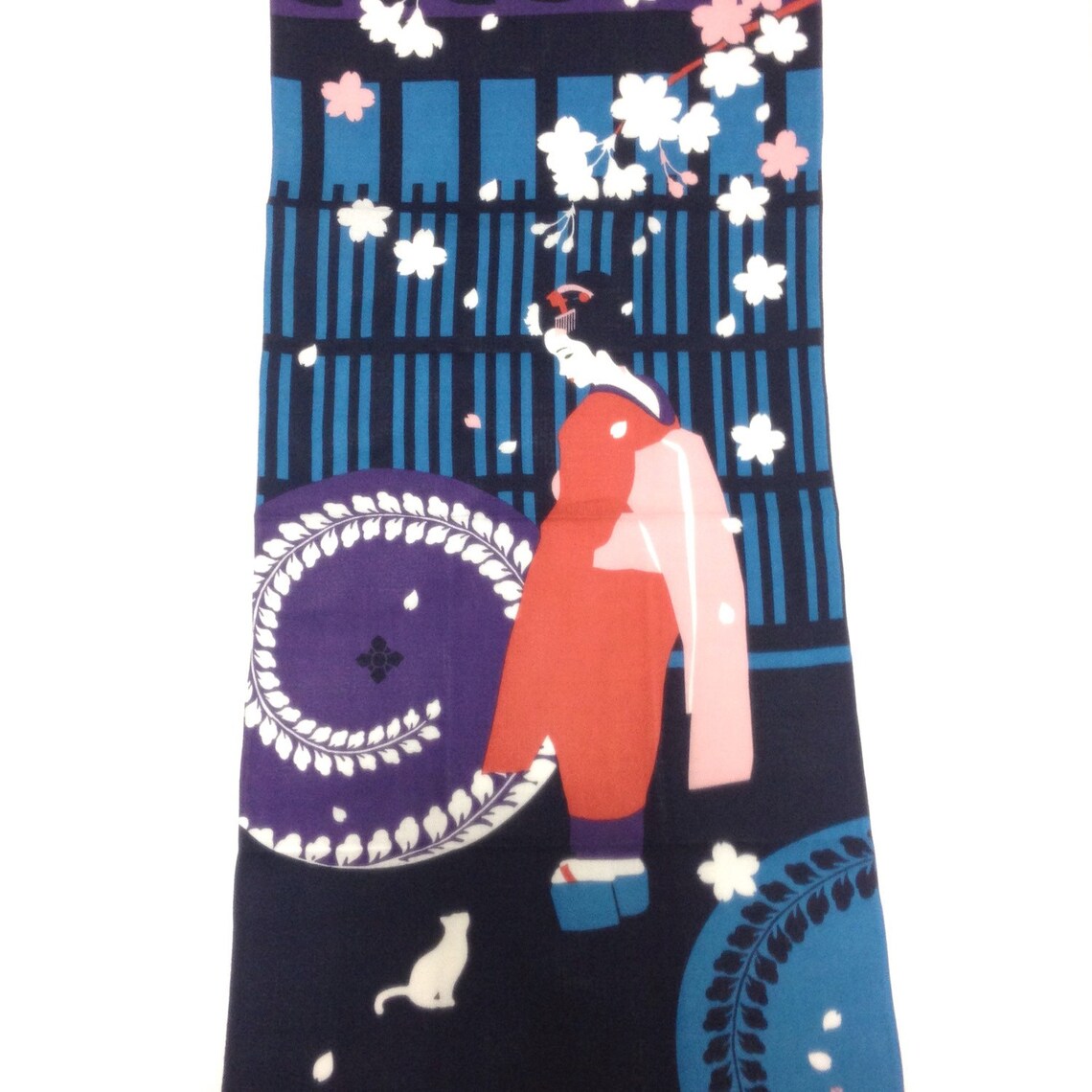 Maiko Tenugui, Sakura, Maiko Fabric, Wrapping Cloth, Japanese Fabric ...