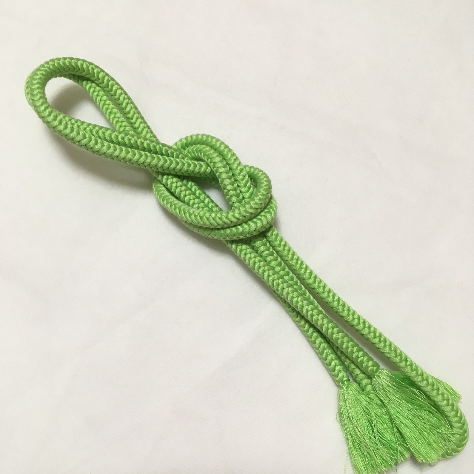 Vintage Obijime Silk Japanese Cord Kumihimo Light Green Snd - Etsy