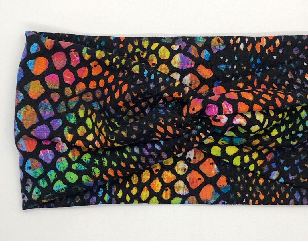 Multicolor Snake Print DBP Faux Knot Headband Hair Accessory Animal ...