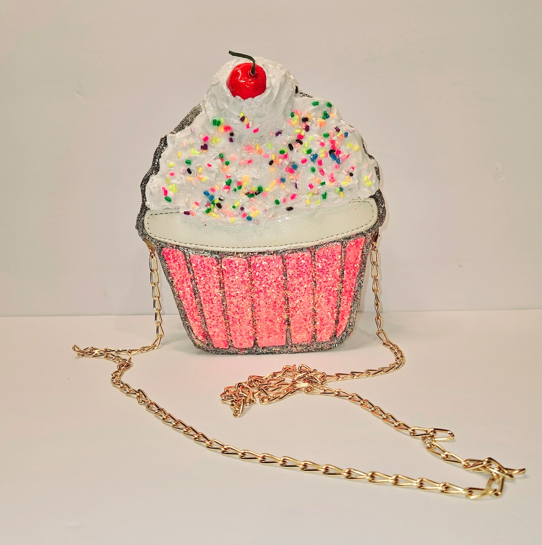 Hot Pink Cupcake Purse: Kawaii Cake Crossbody Bag . - Etsy
