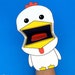 Chicken Printable Paper Puppet, Preschool / Kindergarten Bird Hand ...