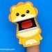 Lion Printable Paper Puppet, Preschool / Kindergarten Hand Puppet Craft ...