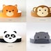 DIY Jungle Animals Birthday Party Paper Crown/hat, Printable Mask, Baby ...