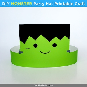 Cute Halloween Monster Paper Crown, DIY Kids Halloween Costume ...
