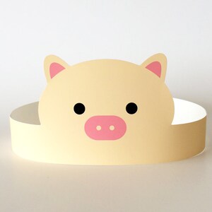 Pig Mask/costume/headband/crown, Kids/girl Farm Birthday Party Hat, Pig ...