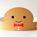 Gingerbread Man Paper Crown/hat/headband Printable, Holiday/christmas ...