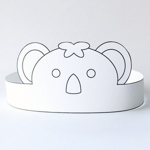 Koala Costume Mask Toddler/kids, Preschool Toddler Coloring Crafts, Zoo ...