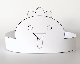 Chicken Hat Farm Animal Birthday Party | Etsy