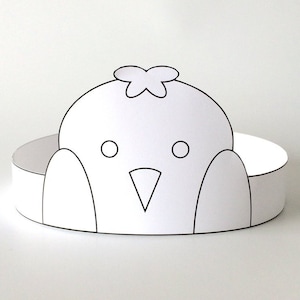 Parrot Coloring Mask/costume/headband, Jungle Safari Party Hats, Kids ...