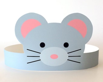 Mouse Paper Crown Printable - Etsy