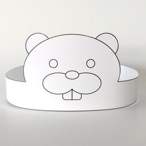 Beaver Coloring Forest Animal Birthday Party Supplies/decorations, Kids ...