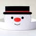 Snowman Paper Party Hat/crown, Printable Holiday/christmas Party ...