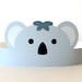 Koala Costume Mask Toddler/kids, Preschool Toddler Crafts, Zoo Party ...