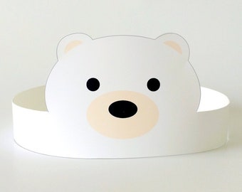 Polar Bear Crown - Printable - Etsy