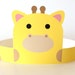 Giraffe Jungle Safari Party Hat/favor, Paper Craft for Kids, Toddler ...