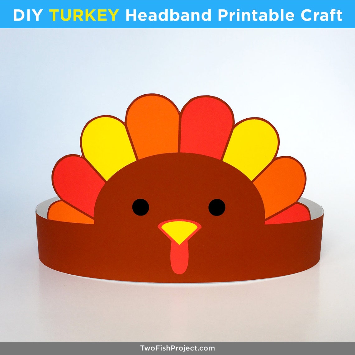 Thanksgiving Turkey Paper Crown Kids Harvest Costume - Etsy