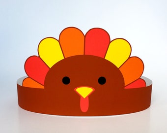 Turkey Headband Craft Thanksgiving Party Hat - Etsy