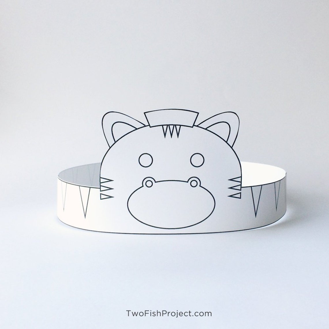 Zebra Coloring Party Hat Safari Party Favors/supplies Zebra | Etsy