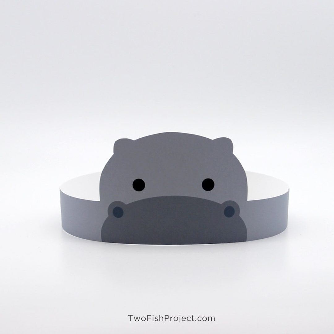 Hippo Party Favor Supplies, Costume/mask Kids, Birthday Party ...