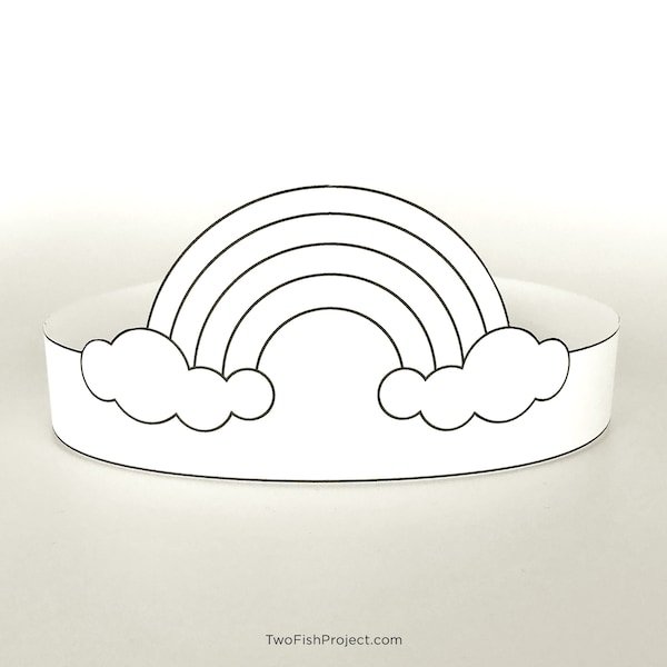 Rainbow Party Hat - Etsy