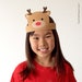 Reindeer Color Me Paper Crown/headband, Christmas Party Hat, Printable ...