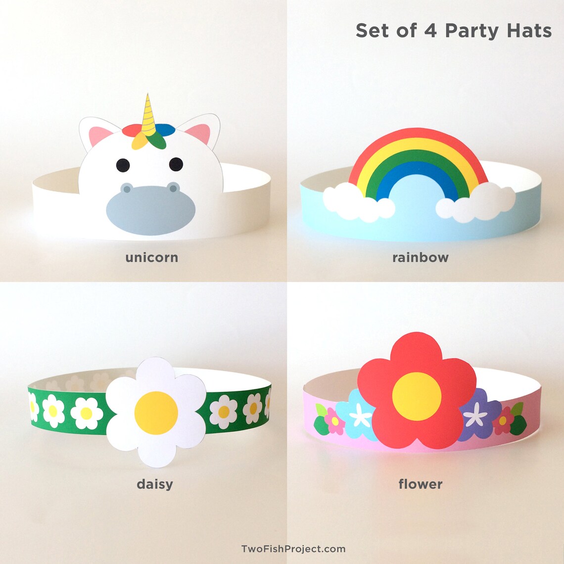 Rainbow Unicorn Birthday Party Hat/headband/crown/costume, Baby Shower ...