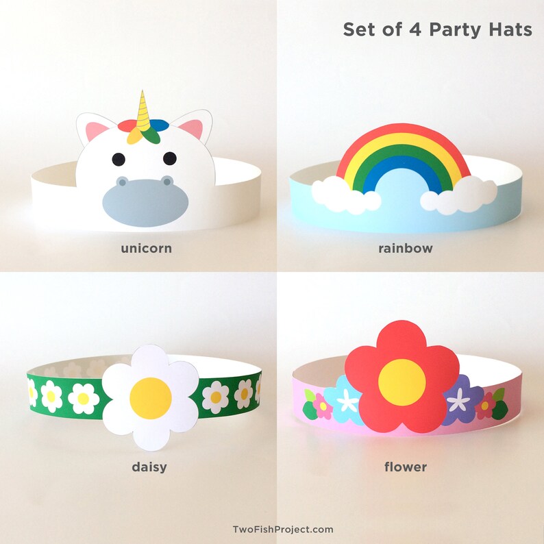 Rainbow Unicorn Birthday Party Hat/headband/crown/costume - Etsy