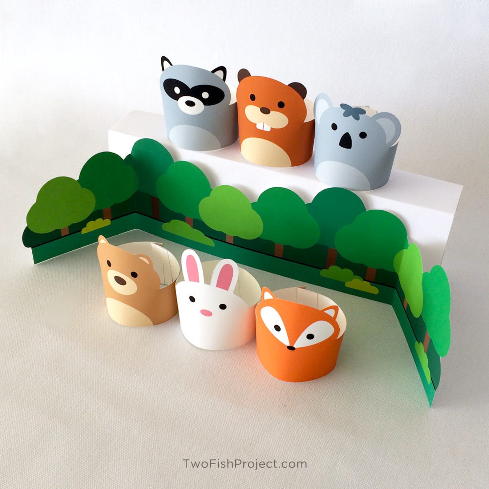 Pretend Play Toys for Kids, Paper Craft Animals, DIY Forest Animals ...