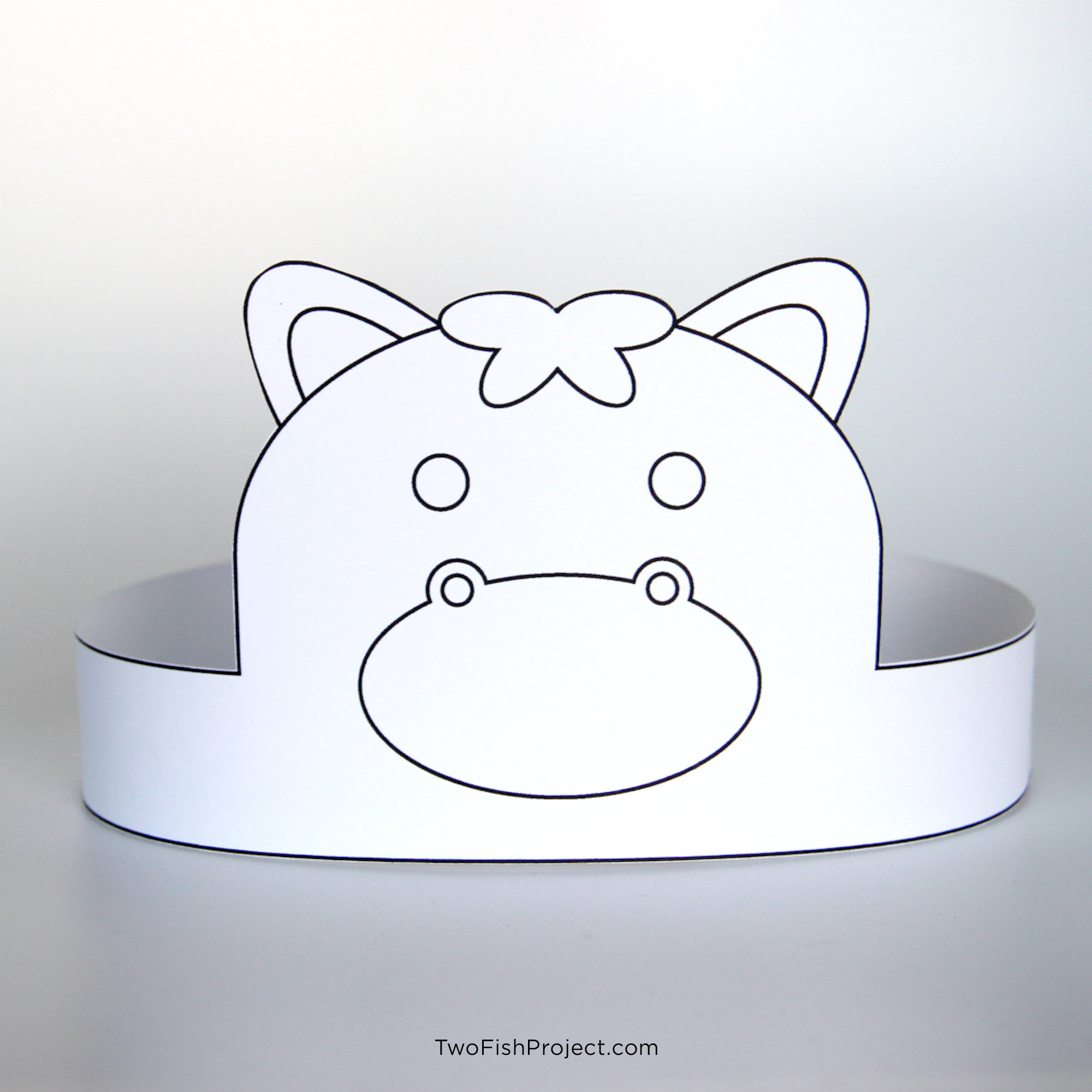 Donkey Color Me Paper Crown, Kids Costume Christmas/nativity, Printable ...