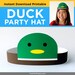Mallard Duck Hat, Farm Animal Birthday Party Supplies/hat/favors, Girl ...
