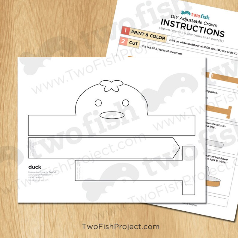 Duck Mask/costume/hat Duck Birthday Hat Duck Party Supply - Etsy