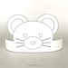 Mouse Coloring Costume Mask for Kids, Mouse Ears Headband/hat ...