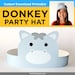 Donkey Paper Crown, Kids Costume Christmas/nativity, Printable Mule ...