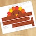 Thanksgiving Turkey Paper Crown, Kids Harvest Costume, Kindergarten ...