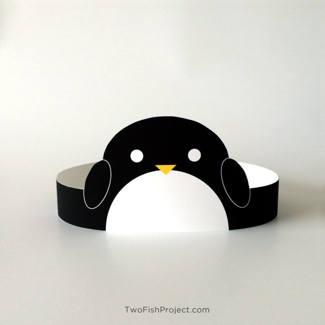 Penguin Paper Crown/hat/mask/costume for Kids/toddlers, Penguin Baby ...